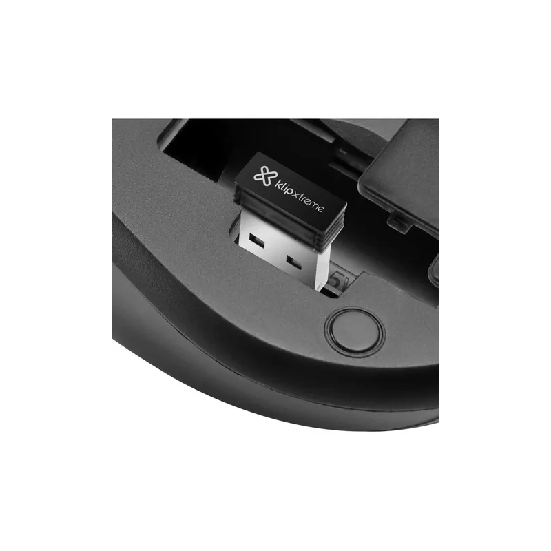 MOUSE KLIP XTREME ÓPTICO INALÁMBRICO ANCHOR BLACK